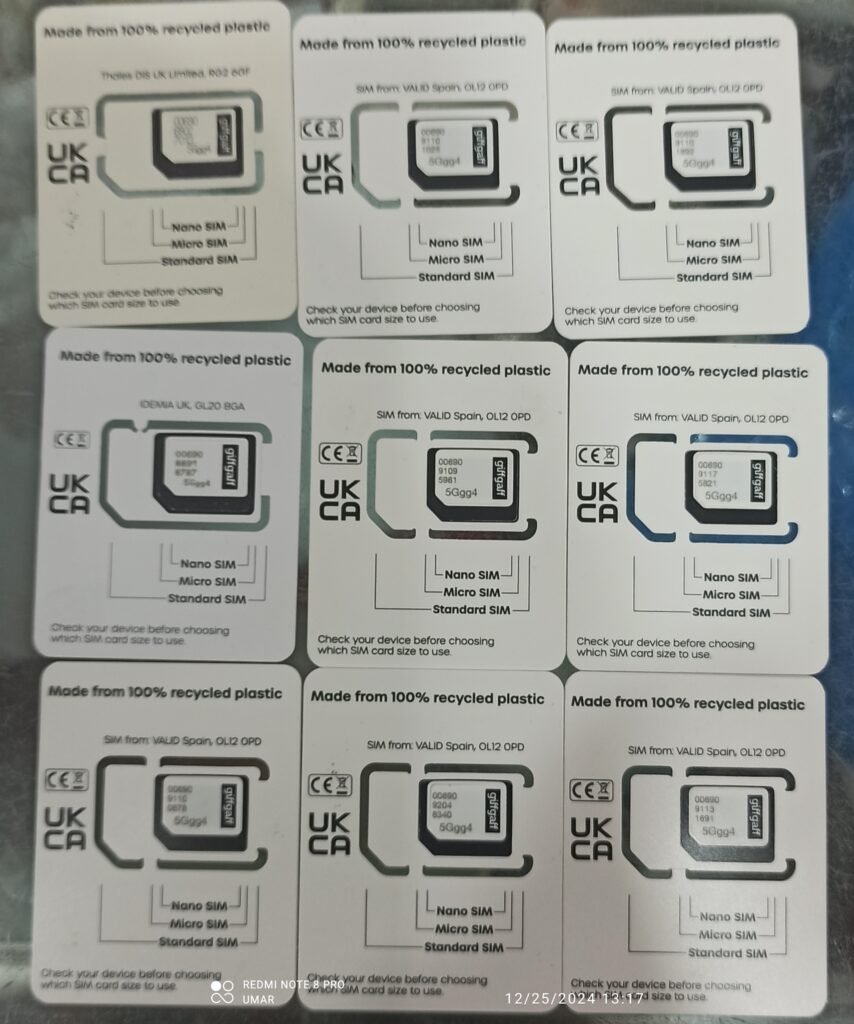 UK SIM Price In Pakistan - EGstores